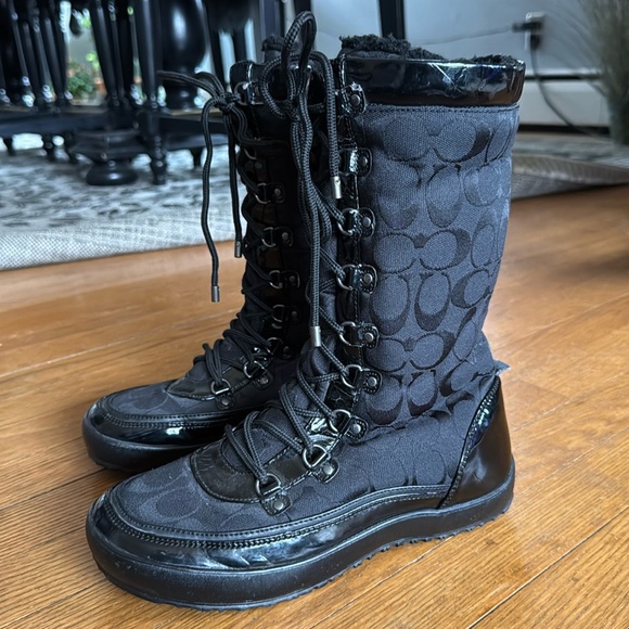 Coach | Shoes | Coach Tall Lace Up Boots | Poshmark